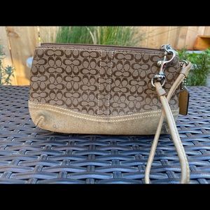 Coach | Bags | Coach Signature Wrislet | Poshmark
